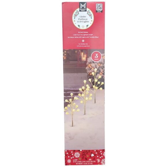 Member's Mark | Holiday | Members Mark Globe Pathway Led Lights 3 Pack ...